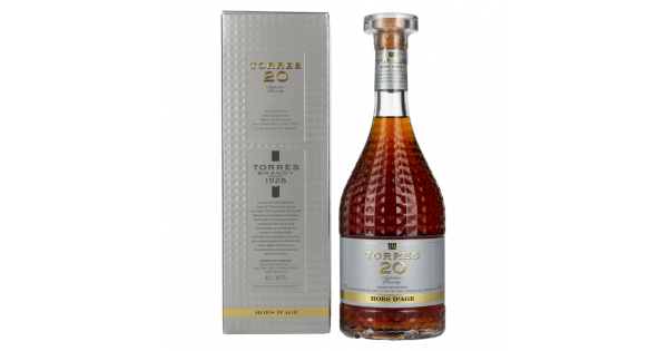Brendis Torres 20 HORS D'AGE Superior Brandy 40% Vol. 0,7l dovanų dėutėje