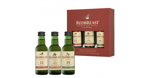 Viskis Redbreast Miniature pack 44% Vol. 3*0,05L dovanų dėžutėje