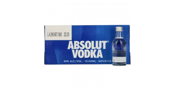 Absolut Vodka 40% Vol. 12x0,05l